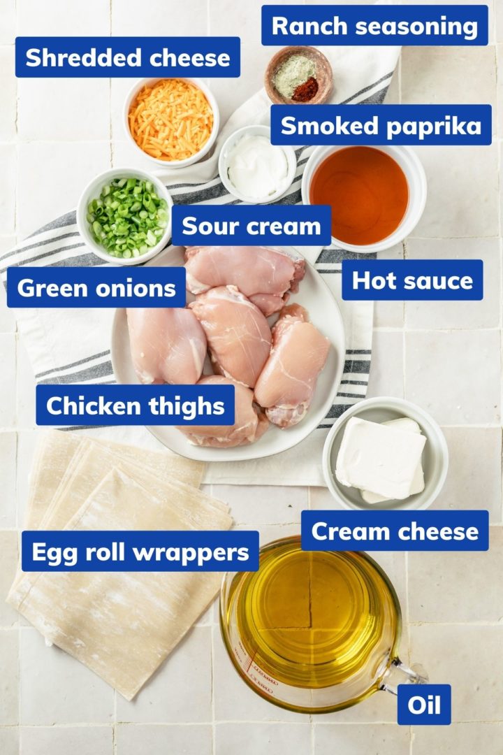 Buffalo Chicken Egg Rolls - Great Chicken Recipes